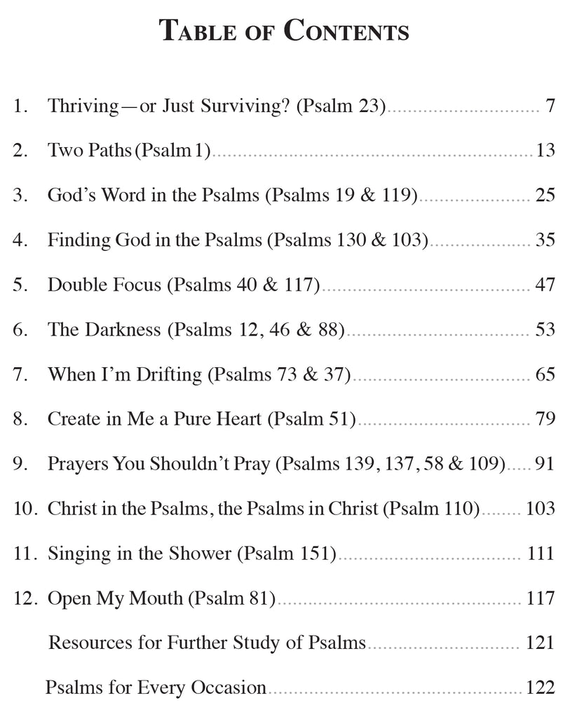 THRIVE: Using Psalms to Help You Flourish – IlluminationPublishers